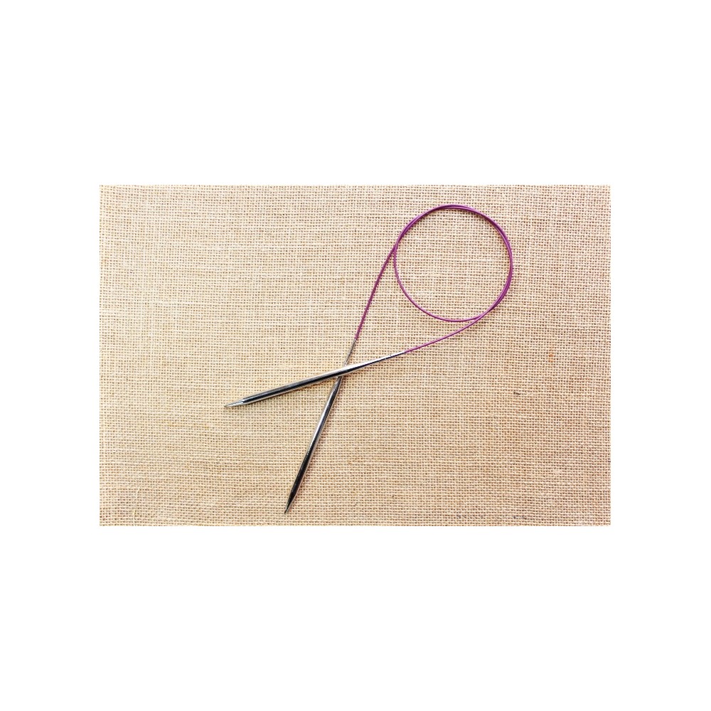 AGUJA CIRCULAR INTERCAMBIABLE METÁLICA KNIT PRO